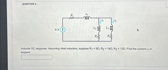 Solved Inductor DC response: Assuming ideal inductors, | Chegg.com