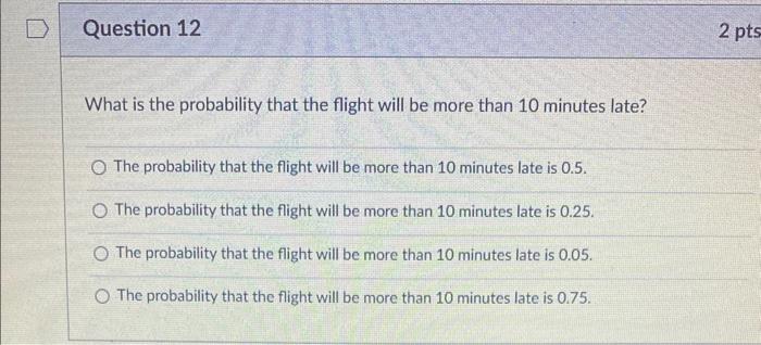 Solved Delta Airlines quotes a flight time of 125 minutes | Chegg.com