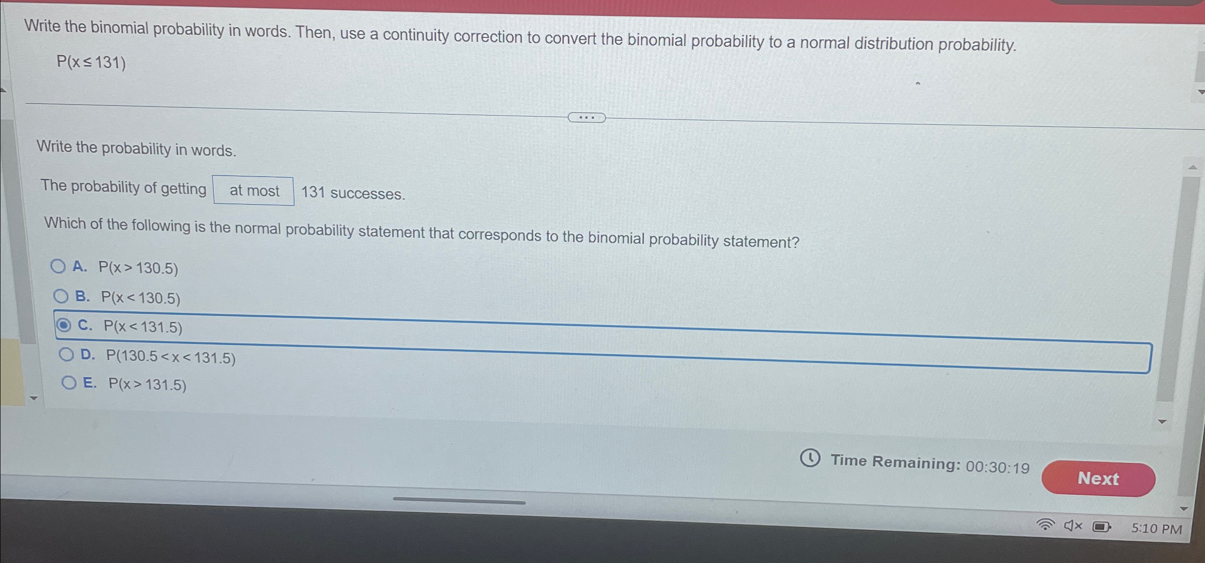 Solved Write the binomial probability in words. Then, use a | Chegg.com