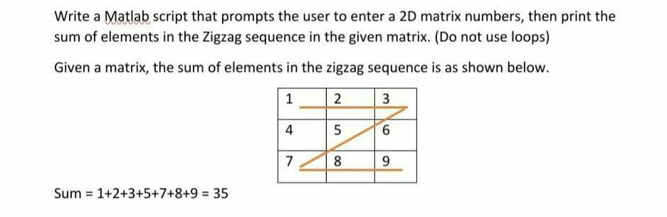 Solved Write a Matlab script that prompts the user to enter | Chegg.com