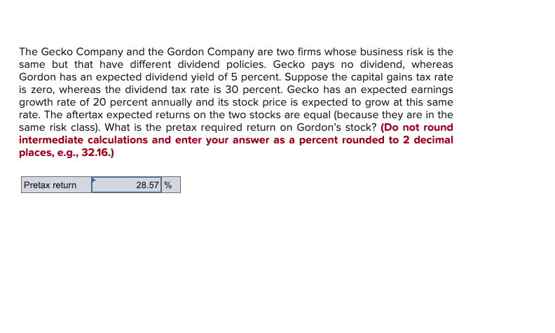 Solved The Gecko Company and the Gordon Company are two | Chegg.com