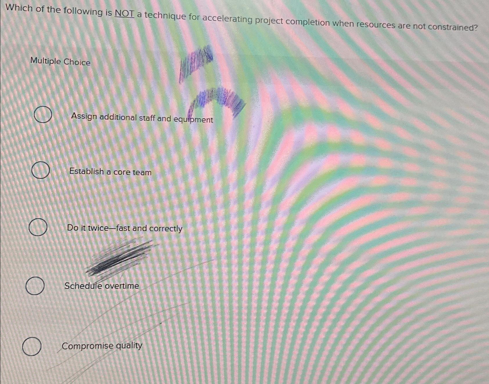 Solved Which of the following is NOT a technique for | Chegg.com