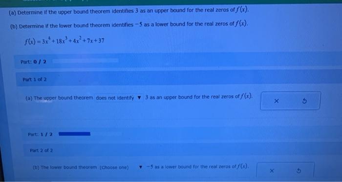 Solved (a) Determine if the upper bound theorem identifies 3 | Chegg.com