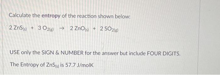 Solved Calculate the enthaply of the reaction shown below. 1 | Chegg.com