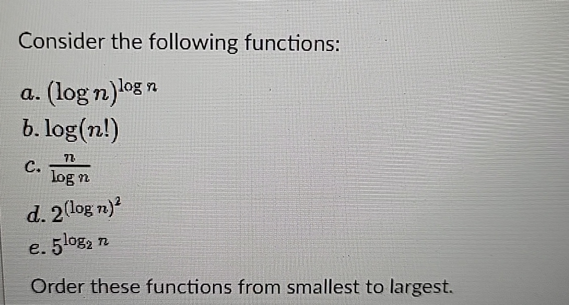 Solved Consider the following | Chegg.com