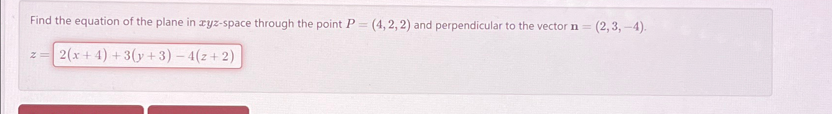 Solved Find the equation of the plane in xyz-space through | Chegg.com