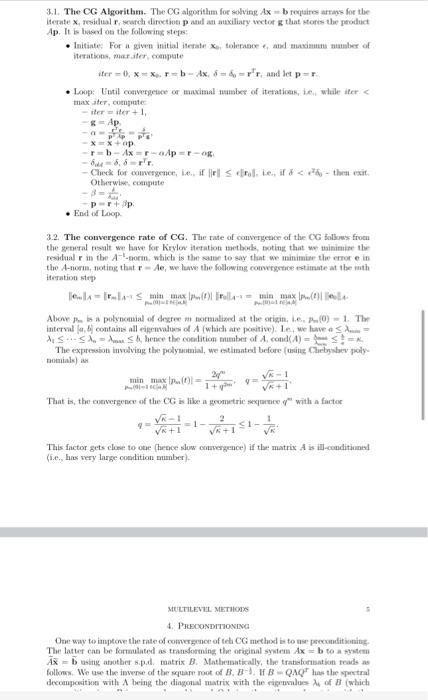 do this practice problem in python. Preconditioned CG | Chegg.com