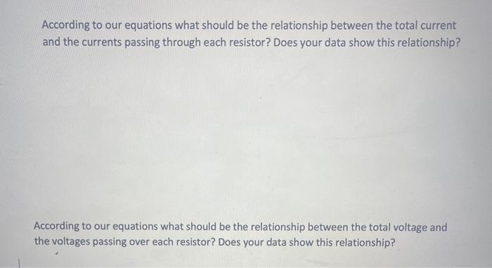 Solved Table 2(Resistors in Parallel) Using the equations | Chegg.com