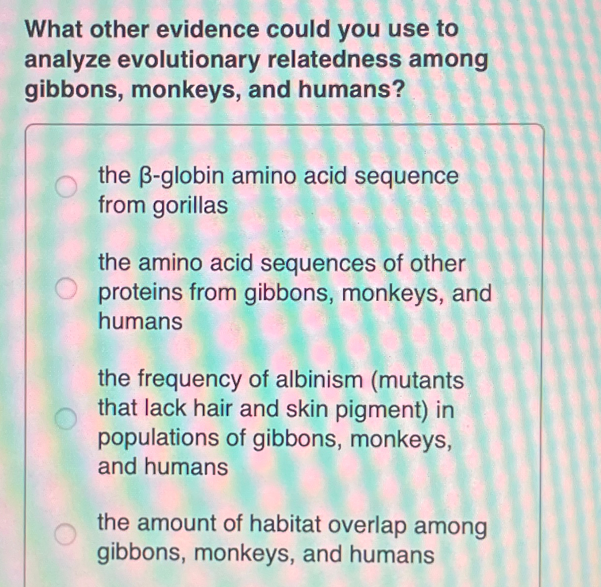 Solved What other evidence could you use to analyze | Chegg.com