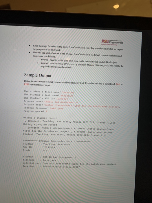 Solved ASU Engineering Arlon CSE 110 - Lab 6 Lab Topics • | Chegg.com