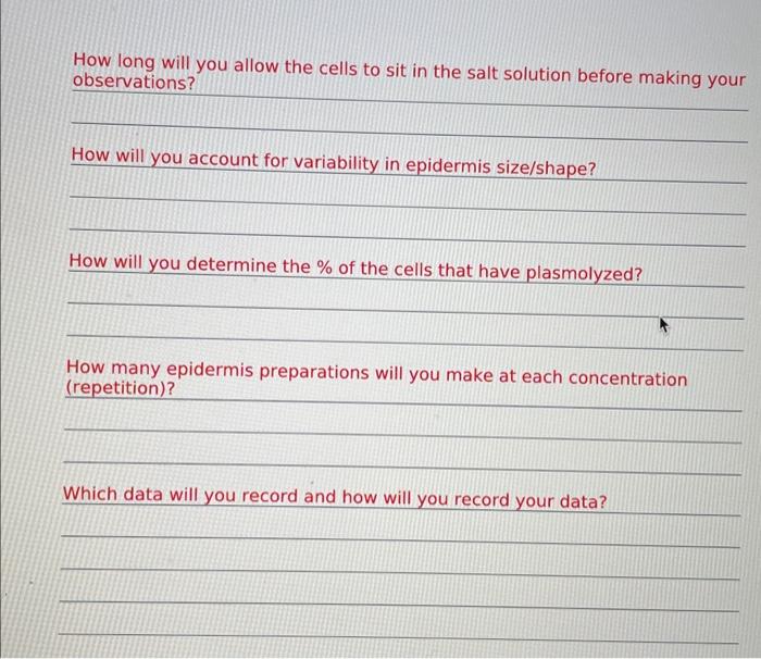 Design your own experiment in order to determine the | Chegg.com