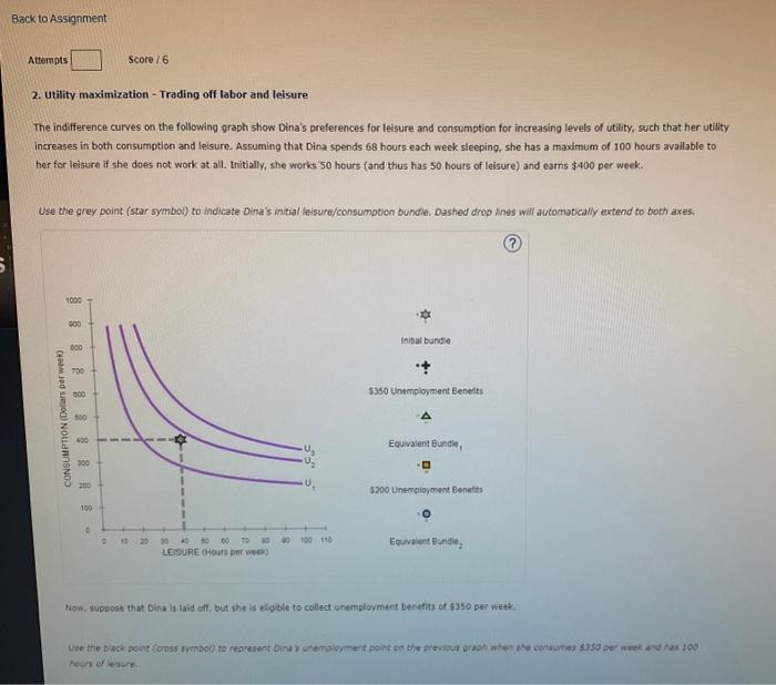 Solved 2 Utility Maximization Trading Off Labor And