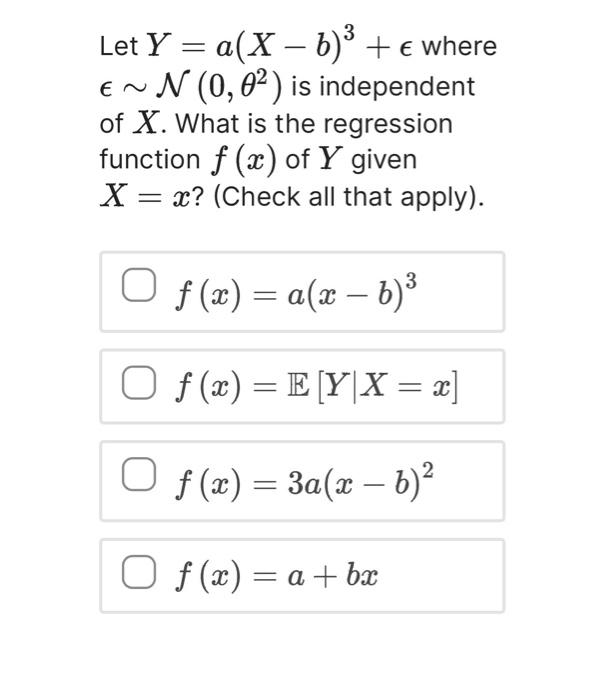 Solved Consider a linear regression model Y=Xβ+σε where - | Chegg.com