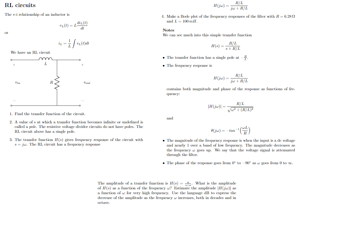 Solved The amplitude of a transfer function is H(s)=as+a. | Chegg.com