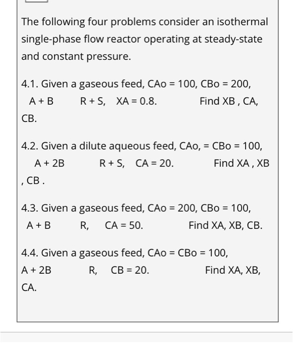 Solved The following four problems consider an isothermal | Chegg.com