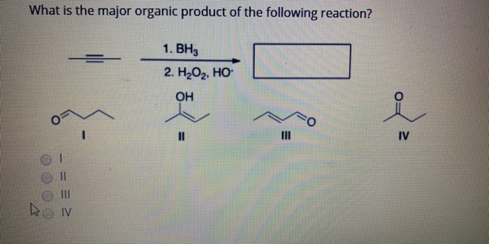 Solved What is the major organic product of the following | Chegg.com