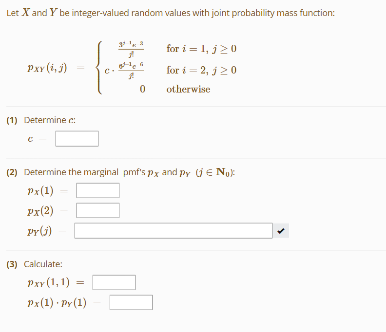 Solved Let x ﻿and Y ﻿be integer-valued random values with | Chegg.com