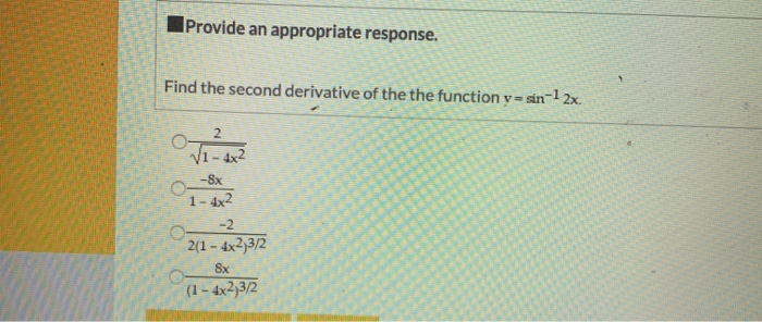 Solved Provide An Appropriate Response Find The Second