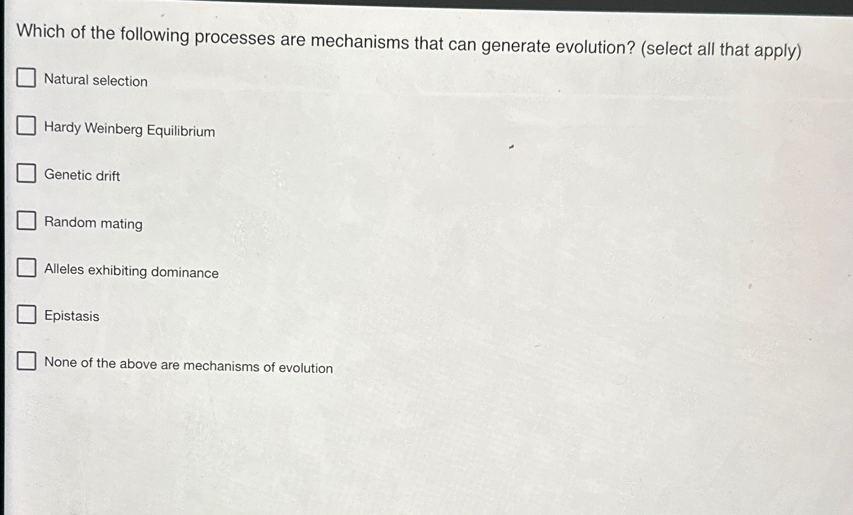 Solved Which of the following processes are mechanisms that | Chegg.com
