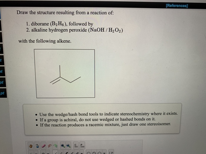Solved [References] Draw the structure resulting from a | Chegg.com