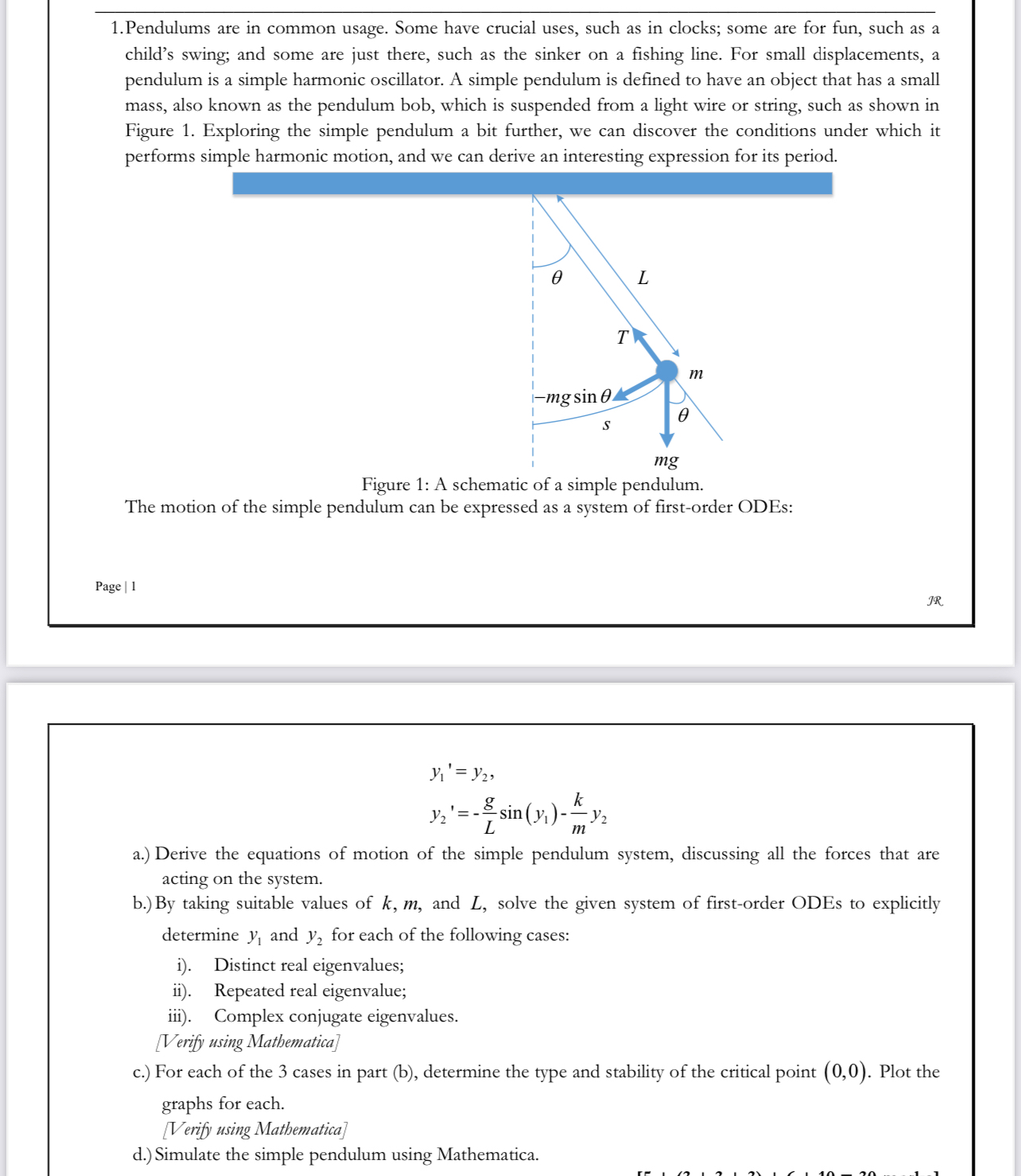 1.Pendulums are in common usage. Some have crucial | Chegg.com