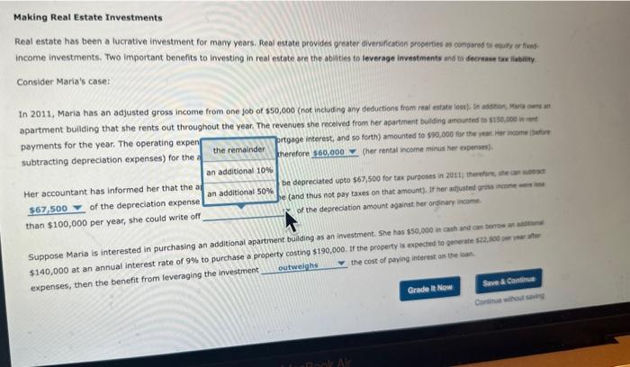 Solved 8. Specifics of real estate investment - Tax | Chegg.com
