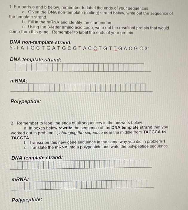 Solved 1. For parts a and b below, remember to label the | Chegg.com