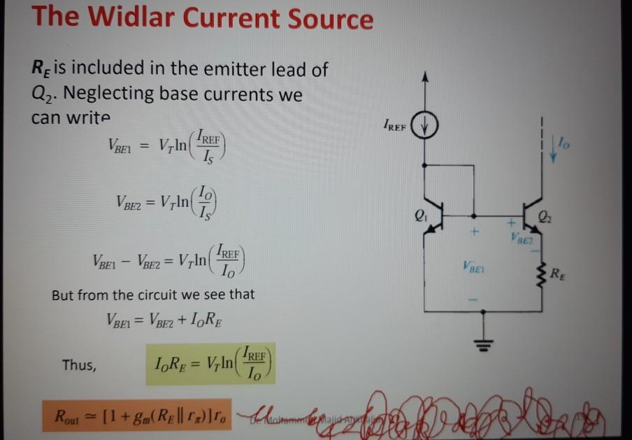 Solved q1)how do you get the Ro(output resistance) Wilson | Chegg.com Solved q1)how do you get the Ro(output resistance) Wilson | Chegg.com