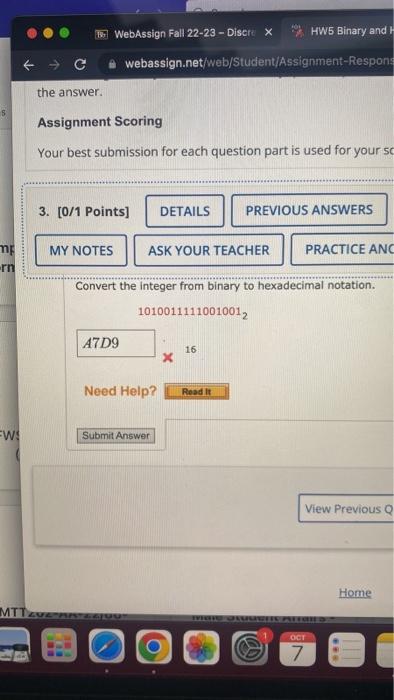 Solved Convert the following integers from binary to decimal | Chegg.com