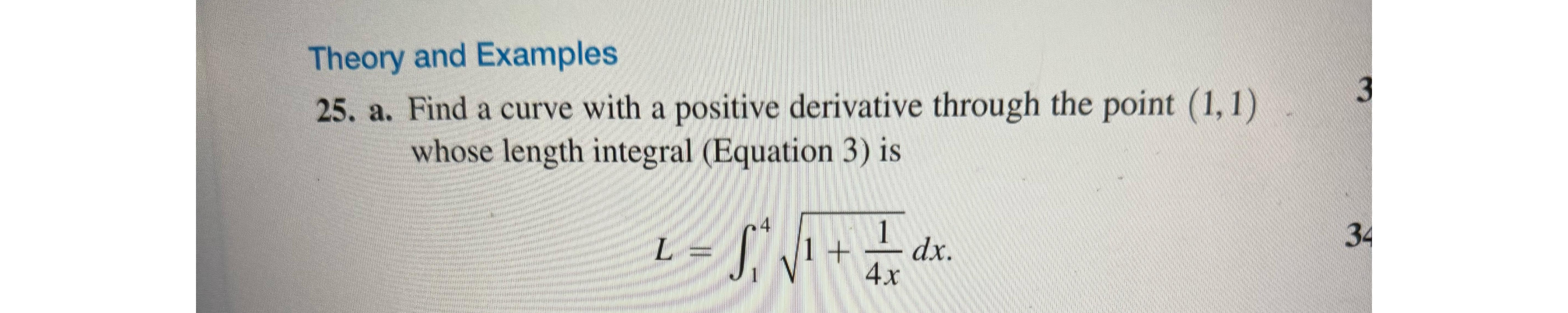 Solved Theory and Examples25. ﻿a. ﻿Find a curve with a | Chegg.com