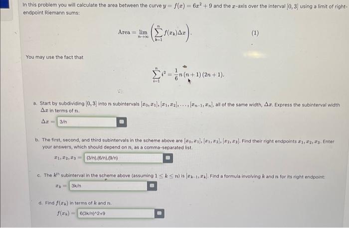 Solved In this problem you will calculate the area between | Chegg.com