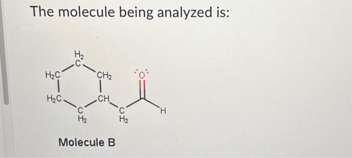 Solved The molecule being analyzed is: molecule b4. Write a | Chegg.com