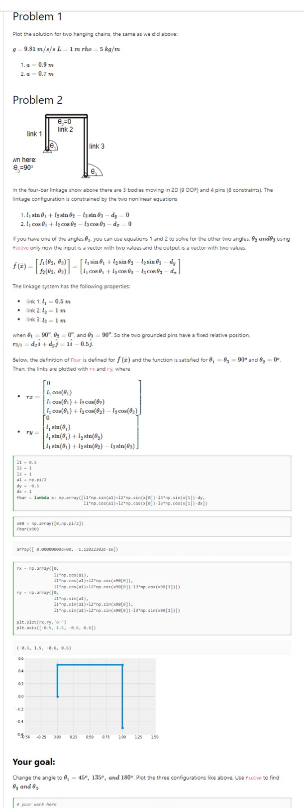 Solved Looking for help with the code for problems 1 ﻿and 2 | Chegg.com