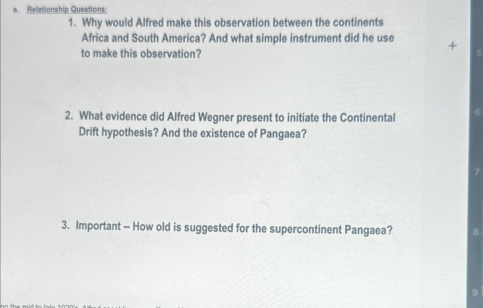 Solved a. ﻿Relationship Questions:Why would Alfred make this | Chegg.com