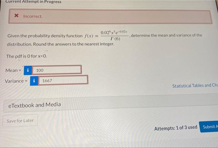 Solved Given the probability density function | Chegg.com