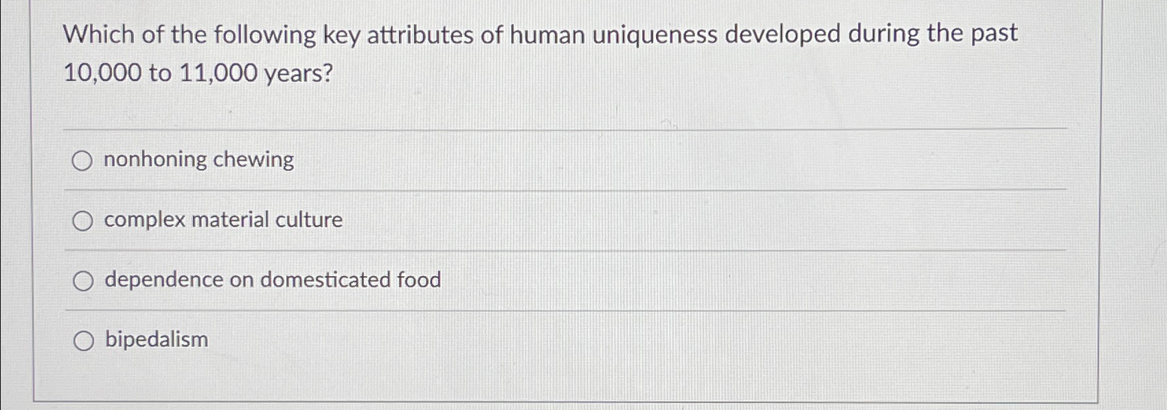 Solved Which of the following key attributes of human | Chegg.com