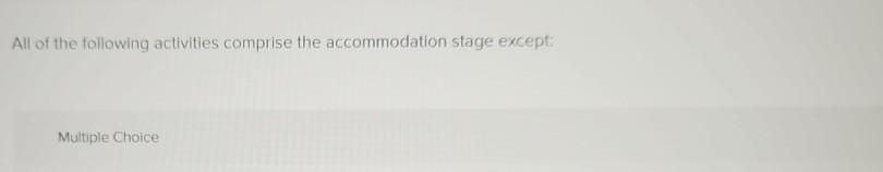 Solved All of the following activities comprise the | Chegg.com