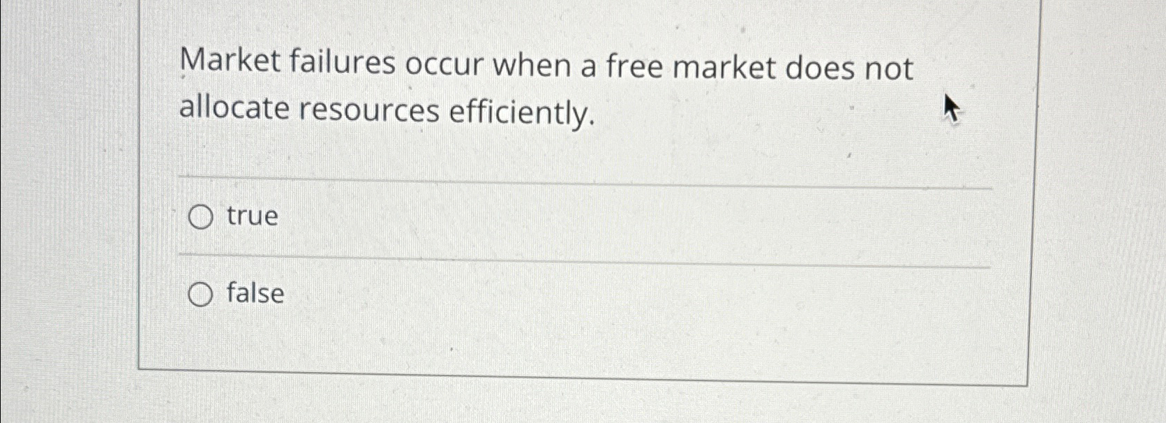Solved Market failures occur when a free market does not | Chegg.com