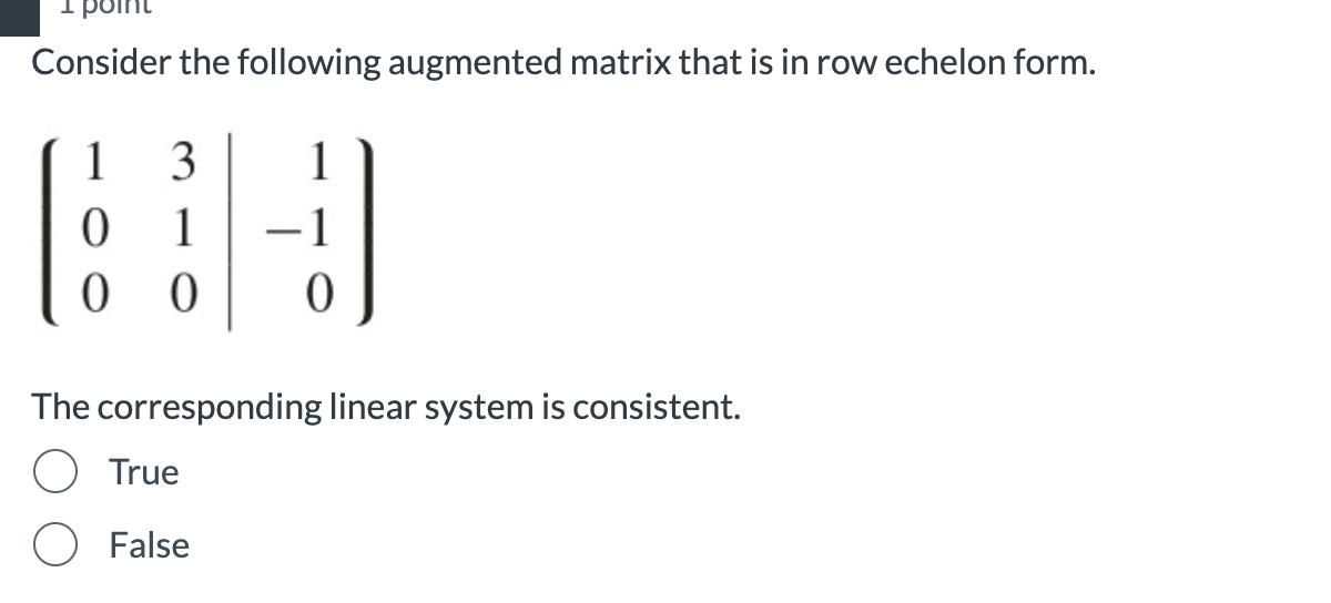 Solved Consider the following augmented matrix that is in | Chegg.com