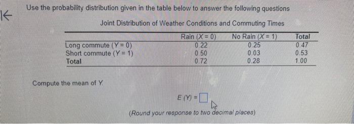 Solved Use the probability distribution given in the table | Chegg.com