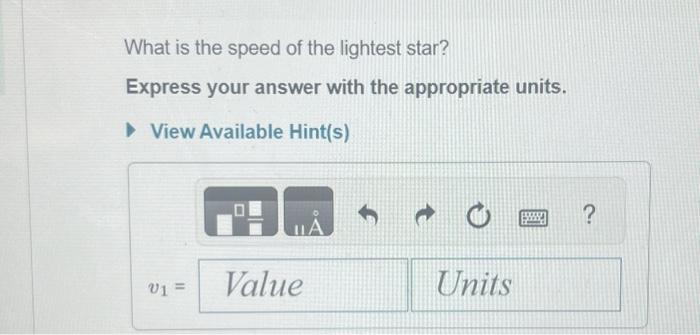 Solved The two stars in a binary star system have masses | Chegg.com