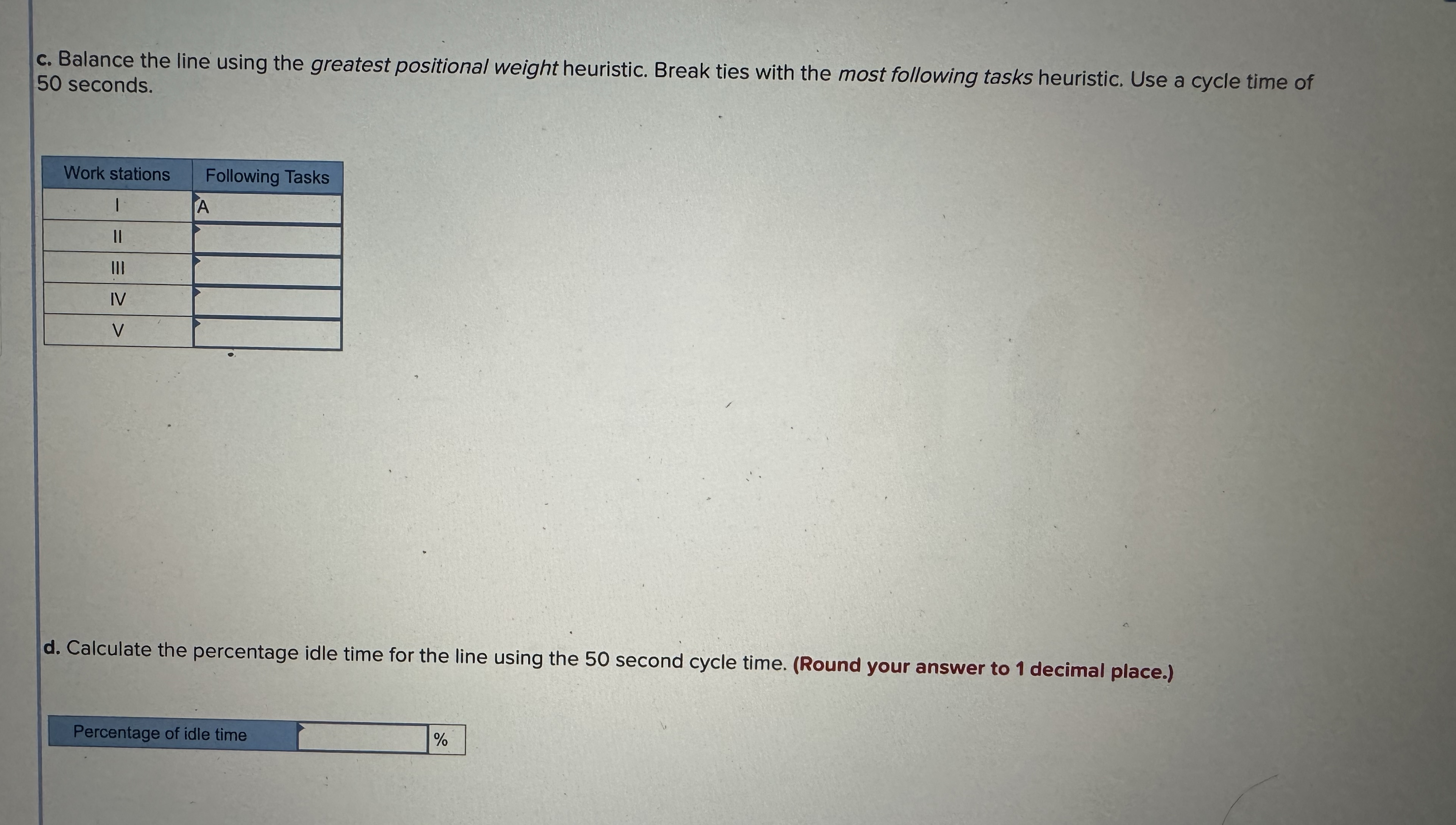 Solved For the set of tasks given below, do the | Chegg.com