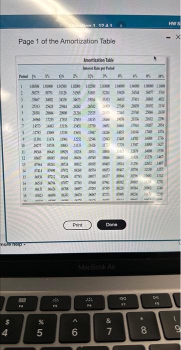 Solved Use the Amortization Table to determine the payment | Chegg.com