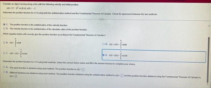Solved Consider an objoct moving along a lint with the | Chegg.com