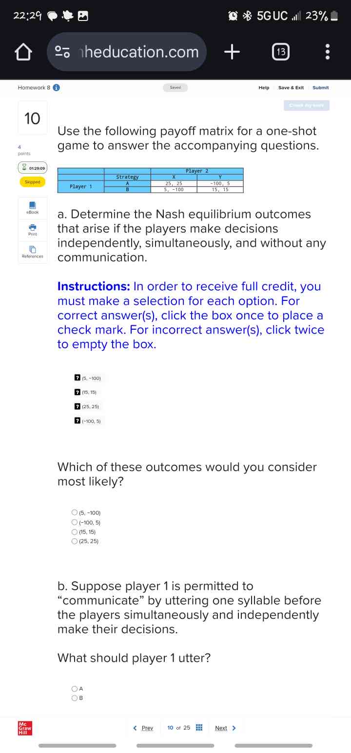 Solved ©o iheducation.com+13Homework 8 (1)Saved.HelpSave & | Chegg.com