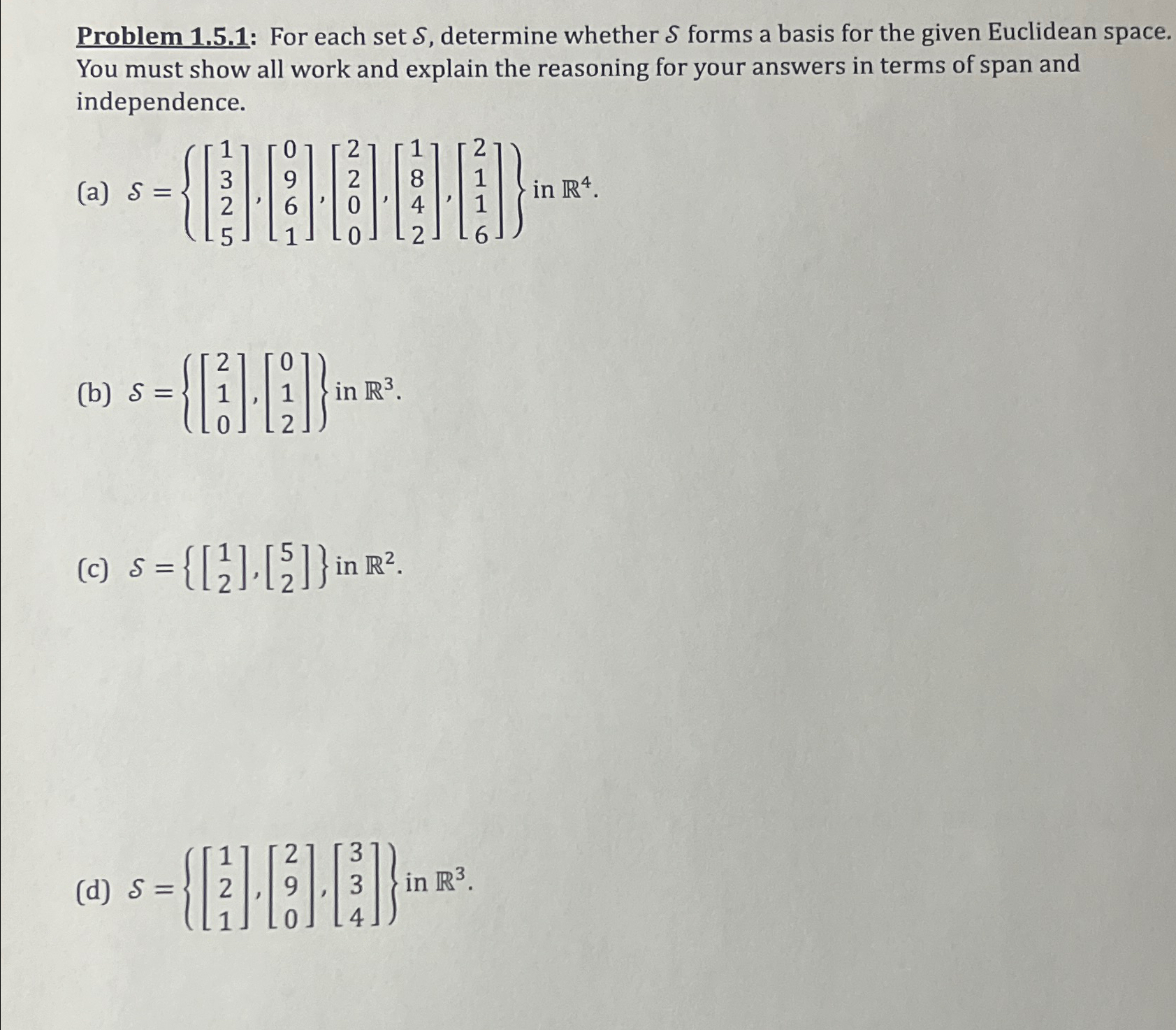 Solved Problem 1.5.1: For each set δ, ﻿determine whether δ | Chegg.com