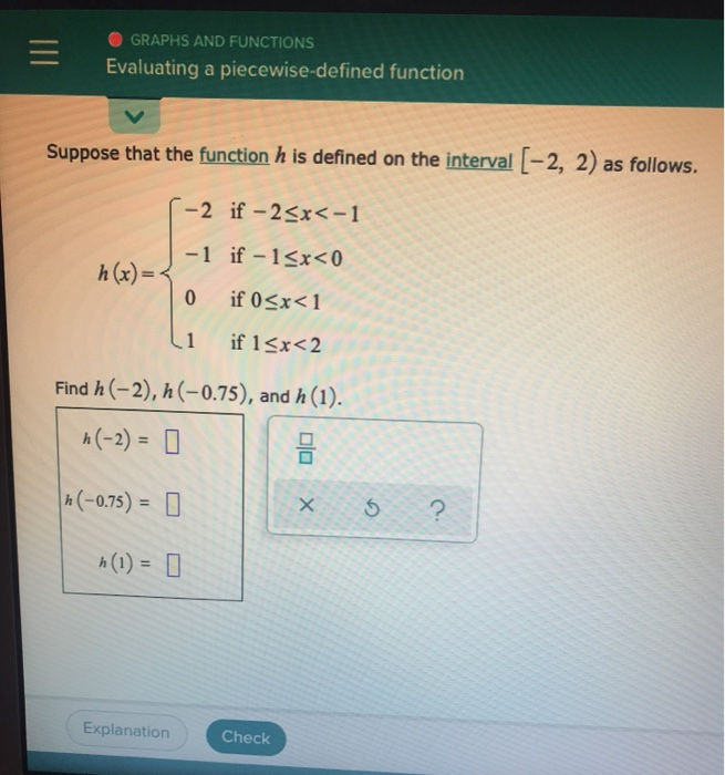 Solved GRAPHS AND FUNCTIONS Evaluating a piecewise-defined | Chegg.com