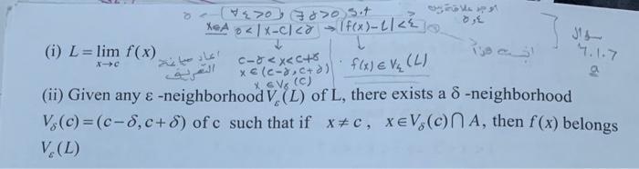 Solved 4.1.6 Theorem : Let, f:A R and let c be a cluster | Chegg.com