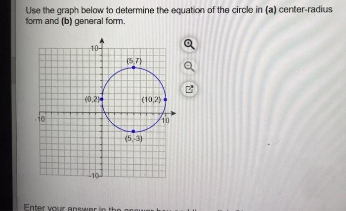 Solved Find the center-radius form of the equation of the | Chegg.com