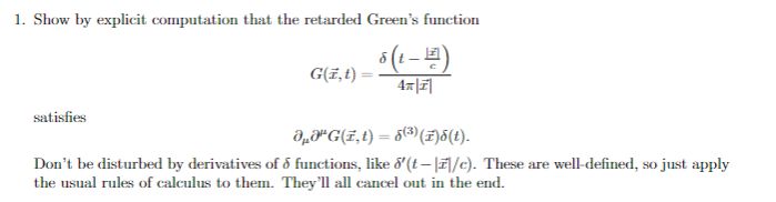 Solved Show by explicit computation that the retarded | Chegg.com